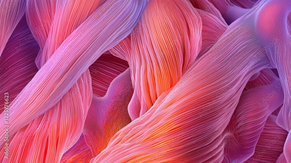 Striated muscle fibers of the heart myocardium The cardiac myocytes ...