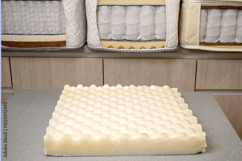 Mattress filler. Independent spring blocks and modern fillers made of ...