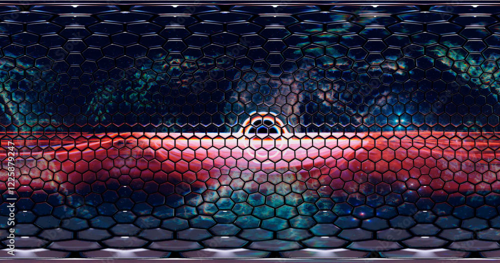 3d illustration. Outer space and black hole texture 360 degrees ...