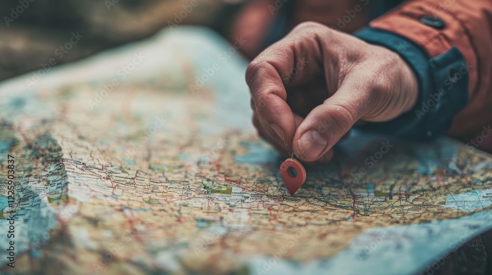 GPS navigator pointer on city map, navigation, logistics, geography ...