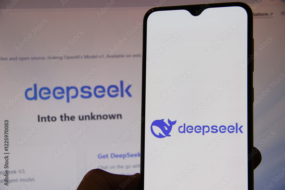 Photo Stock DeepSeek - Empresa chinesa de inteligência artificial (IA) e uma família de modelo ...