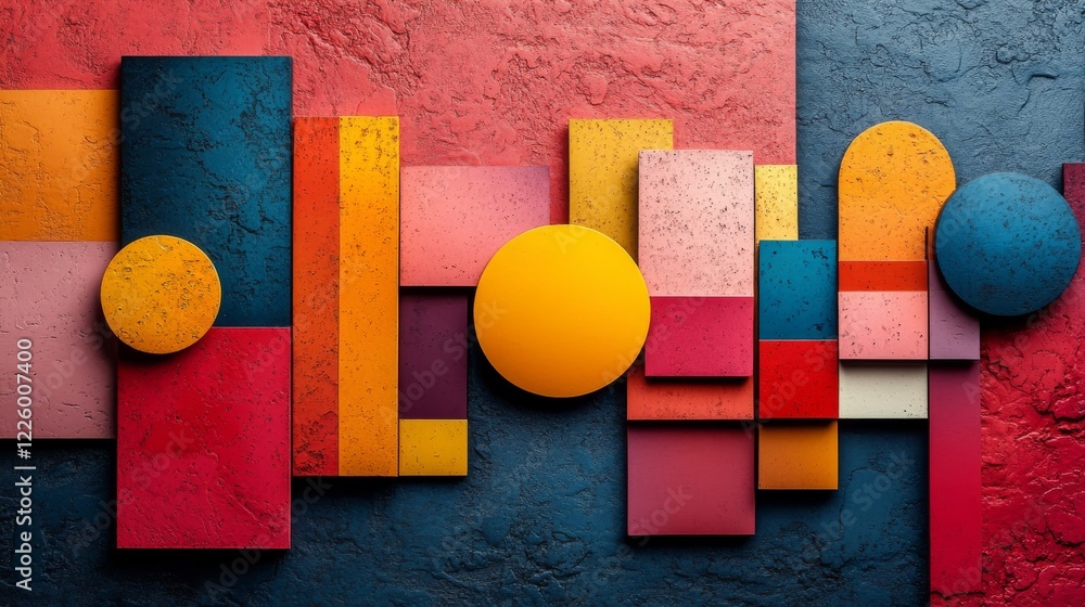 Colorful Geometry: Paint Swatches Transformed into Geometric Shapes ...