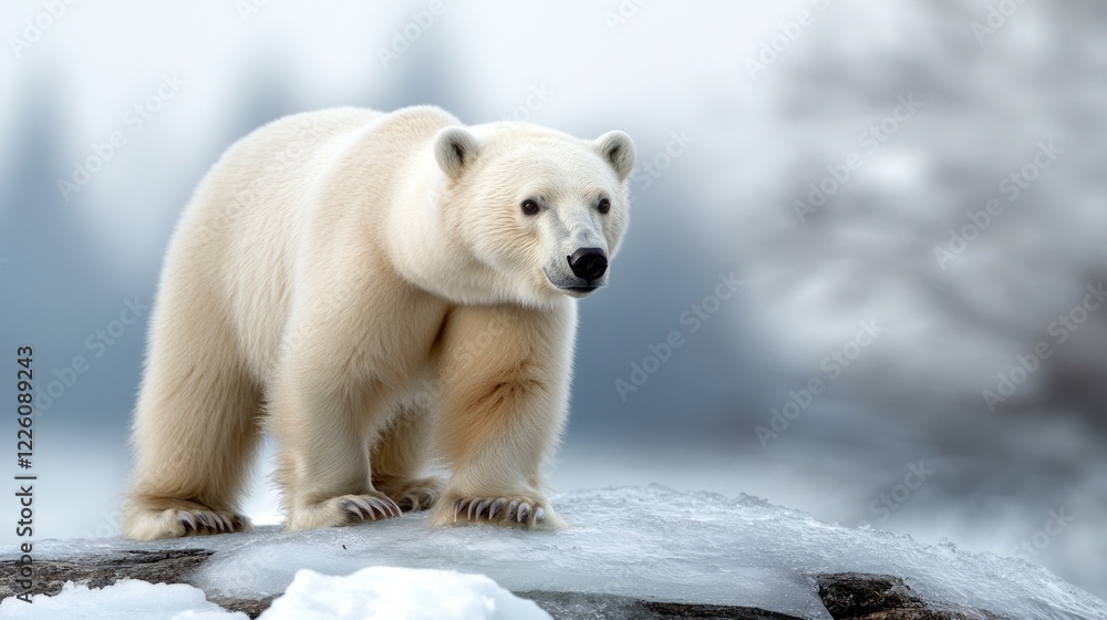 White polar bears: Arctic mammal, snowy adaptation, icy predator ... White polar bears: Arctic mammal, snowy adaptation, icy predator ...