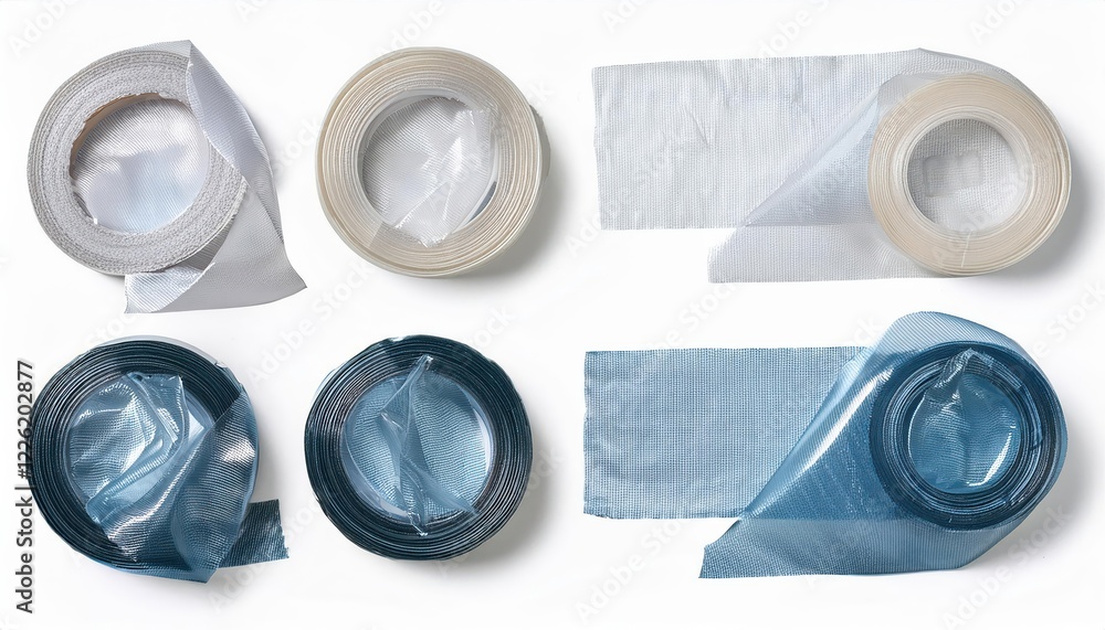 Wrinkled Clear Textured Tape Set A Closer Look at the Gritty Industrial ...