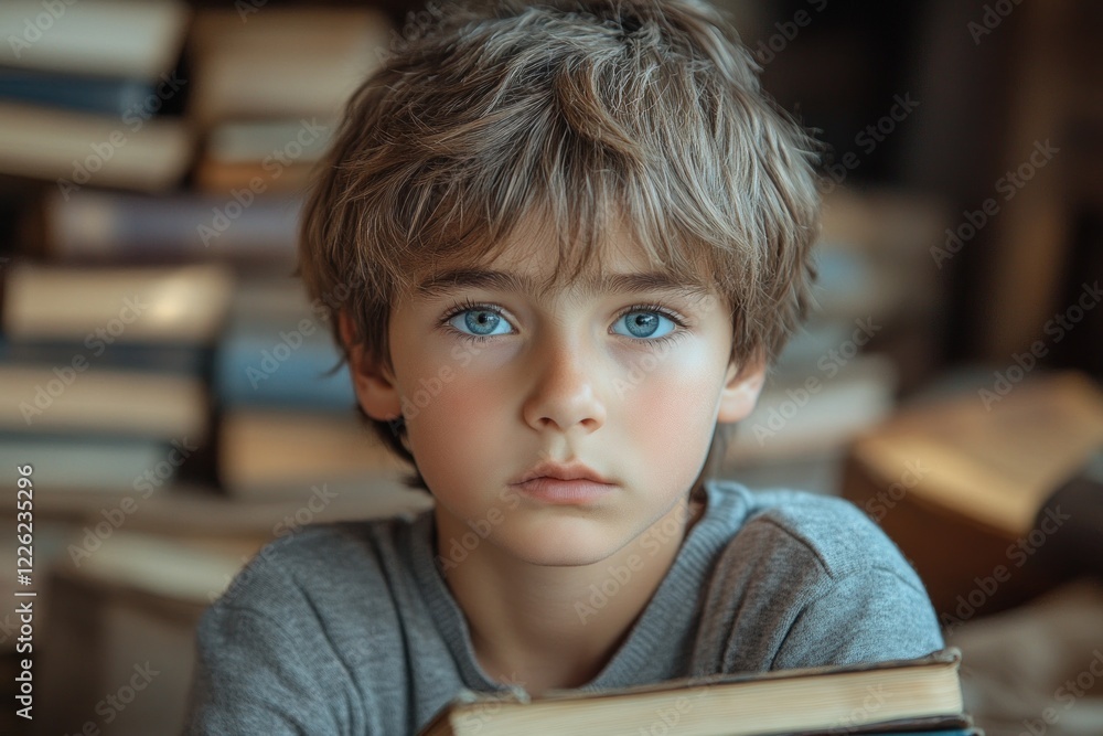 Student Struggling with Exam Stress and Motivation in Modern Study ...