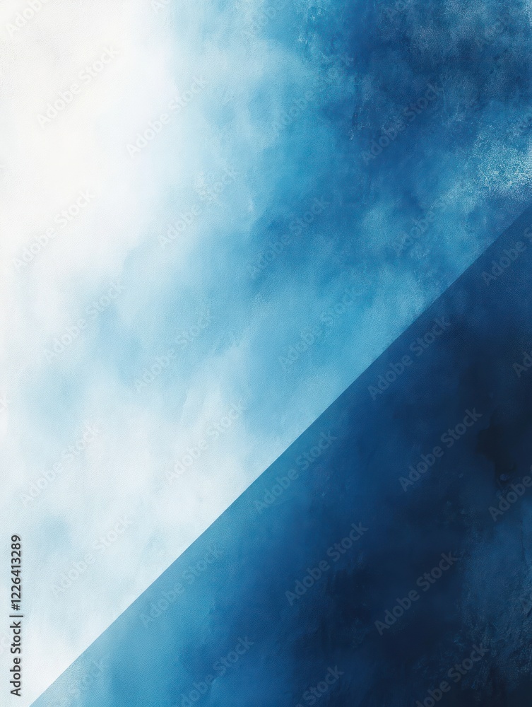 Abstract Light Blue White Gradient Background with Diagonal Layout and ...