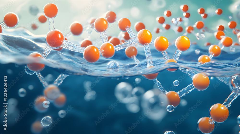 Illustration Depicting the Principle of Osmosis Across a Semi-Permeable ...