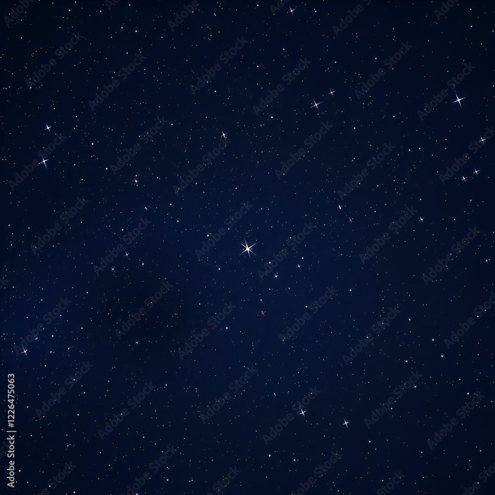 Night starry skies with twinkling stars motion background , Looping seamless space backdrop with ...