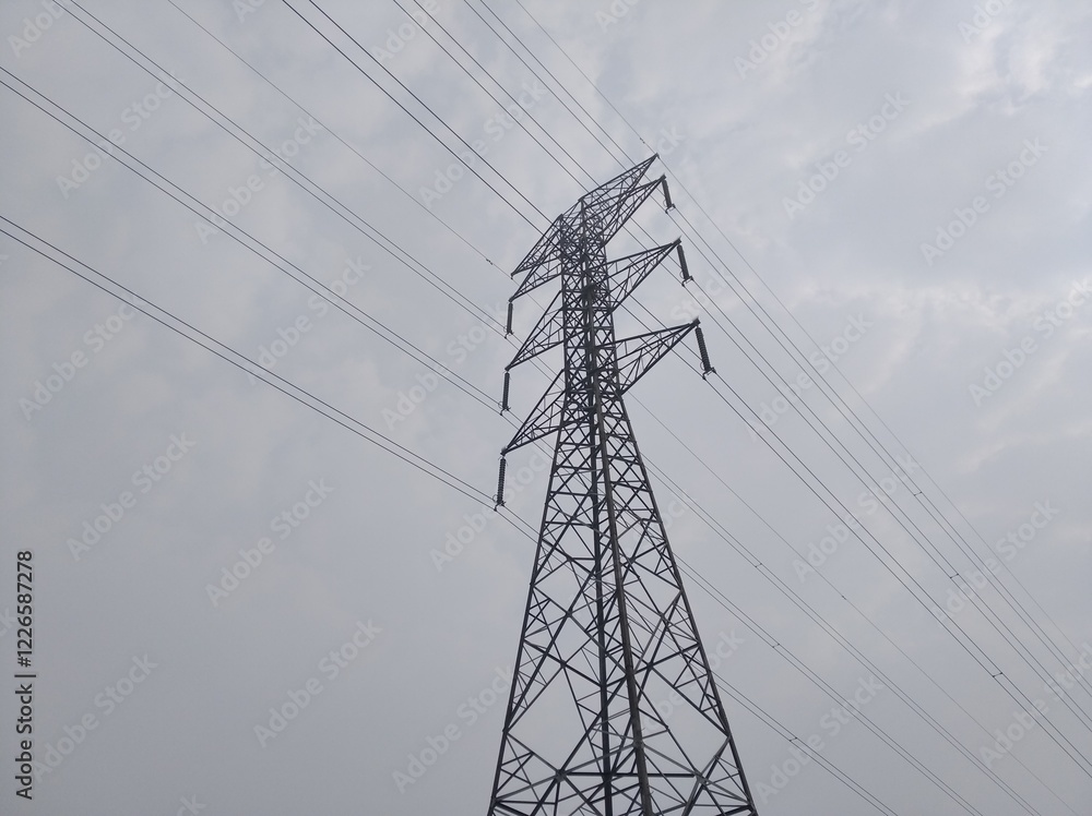 Electrical power distribution transmission utility pole and high ...