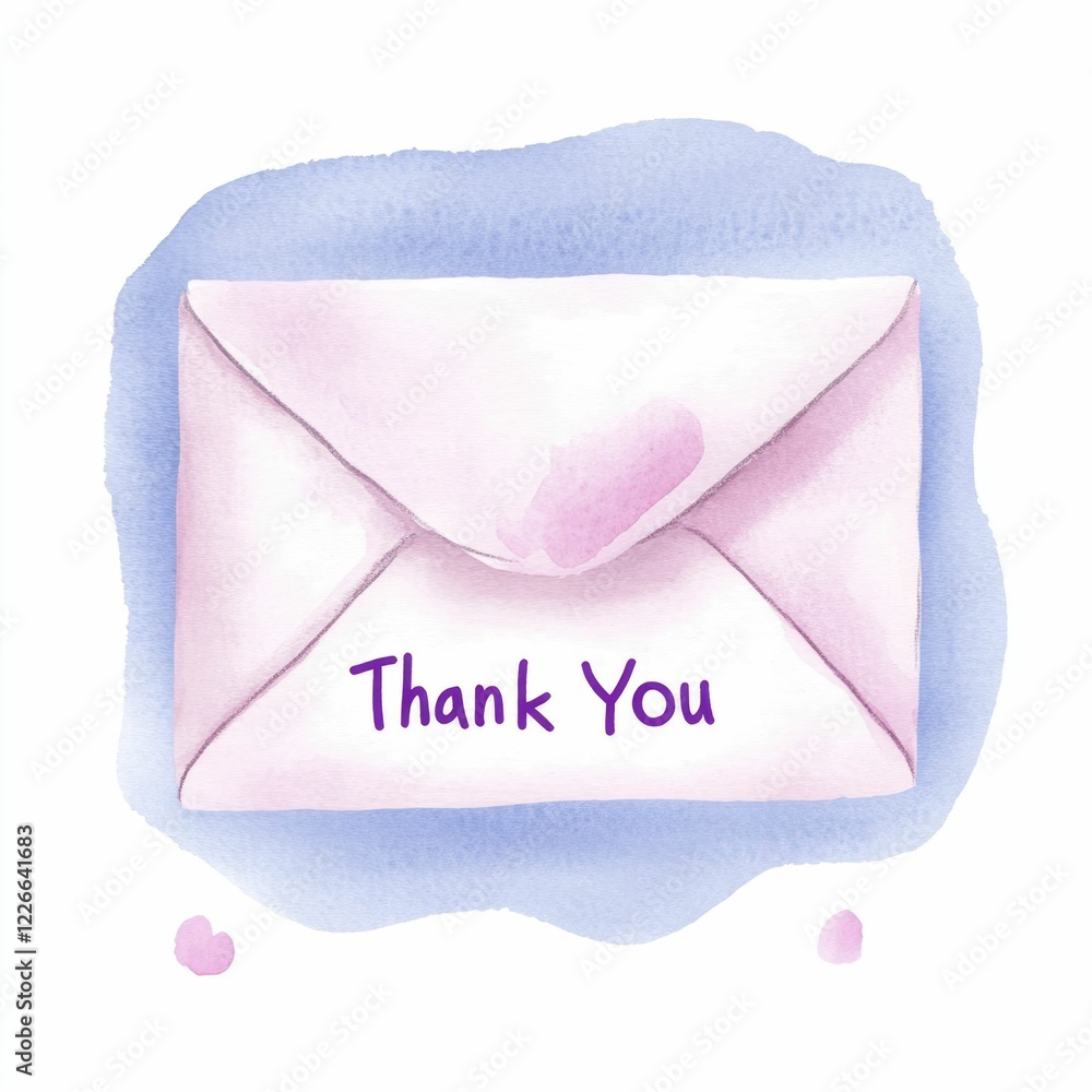 Watercolor style digital of a confirmation email screen featuring a ...