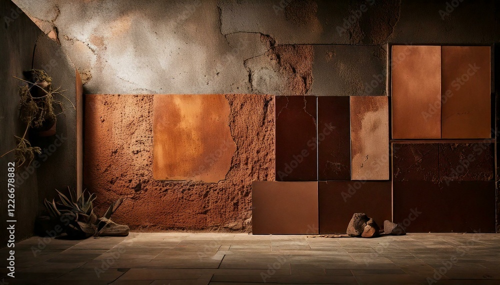 geometric concrete design wall and architecture design interior mood ...