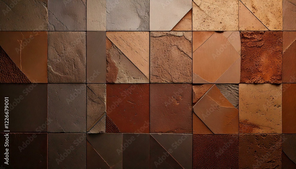geometric concrete design mood board with concrete tiles color palette ...