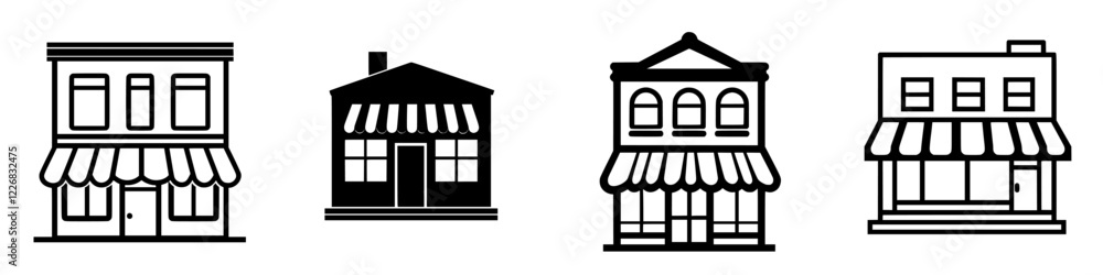 Different styles of storefronts showcasing diverse architectural ...