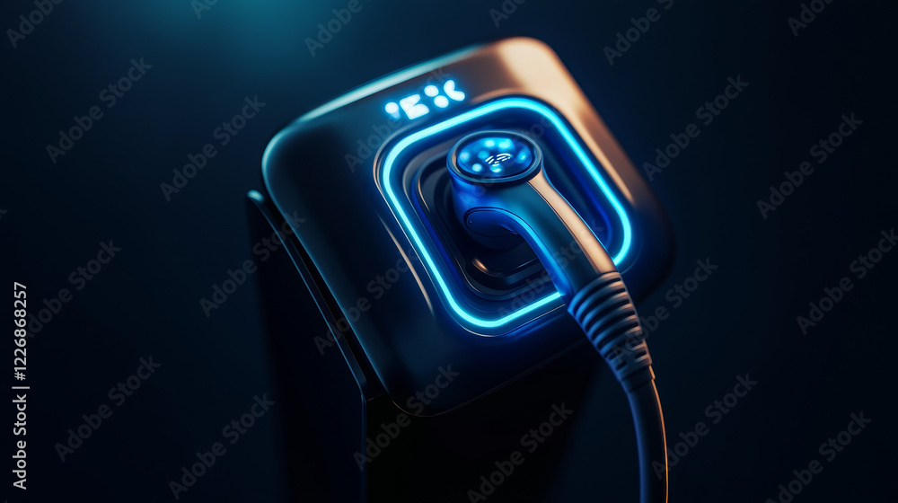 Electric car charge service icon. EV automobile battery charging ...