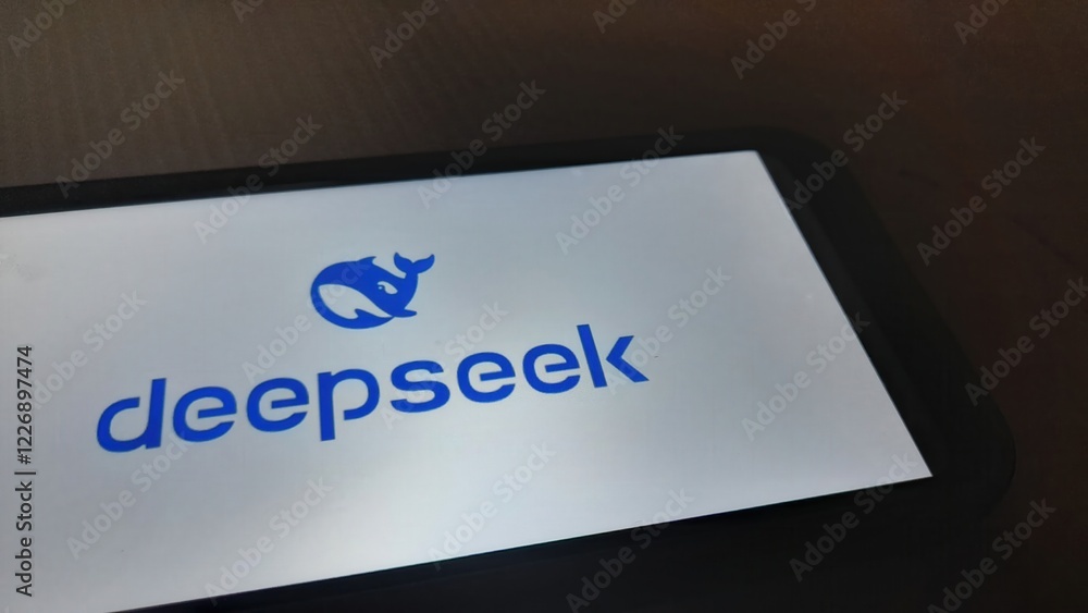 Deepseek AI App Logo Displayed on Smartphone Screen. Bandung, Indonesia ...