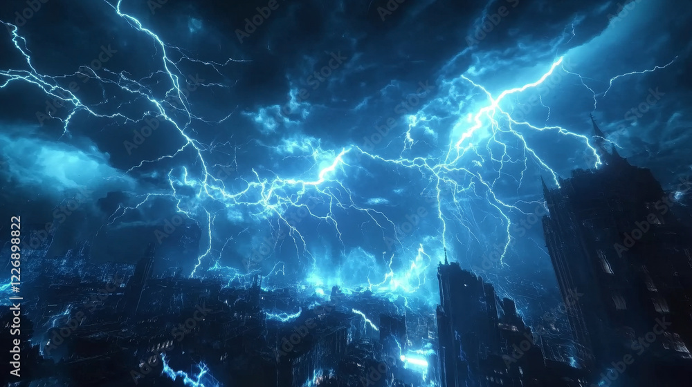 Cartoon lightning sprite animation effect, vector fx game ui. Thunder ...