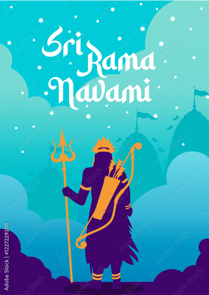 Sri Rama Navami poster Stock Vector | Adobe Stock