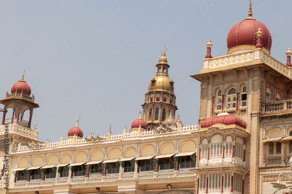 Mysore, Karnataka, India - APRIL 19, 2019: Mysuru palace Beautiful ...