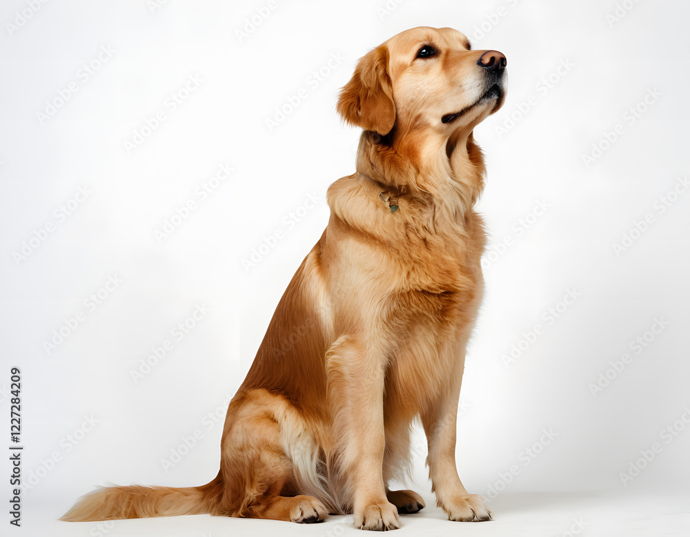 dog image different pose of dog for banner in plain white background ...