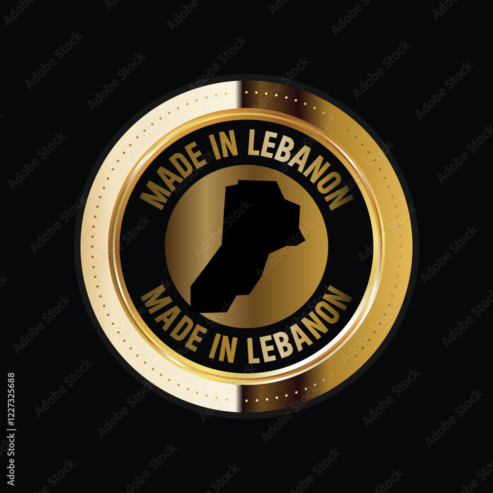 Map of Lebanon. Vector illustration. Logo, Icon, and Symbol. Lebanon ...