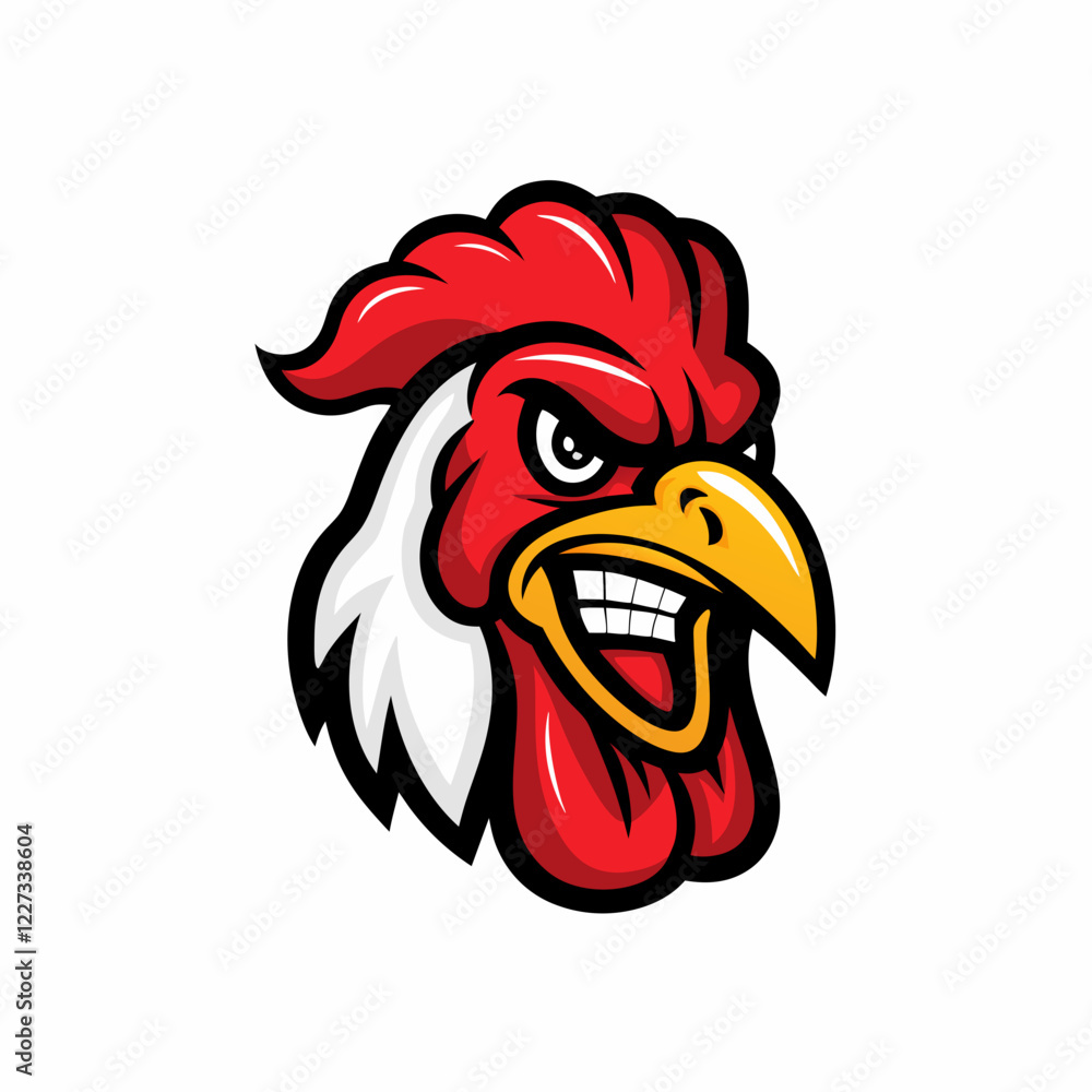 Vector de Stock Bold and Modern Chicken Logo Design, Farm Fresh Rooster ...