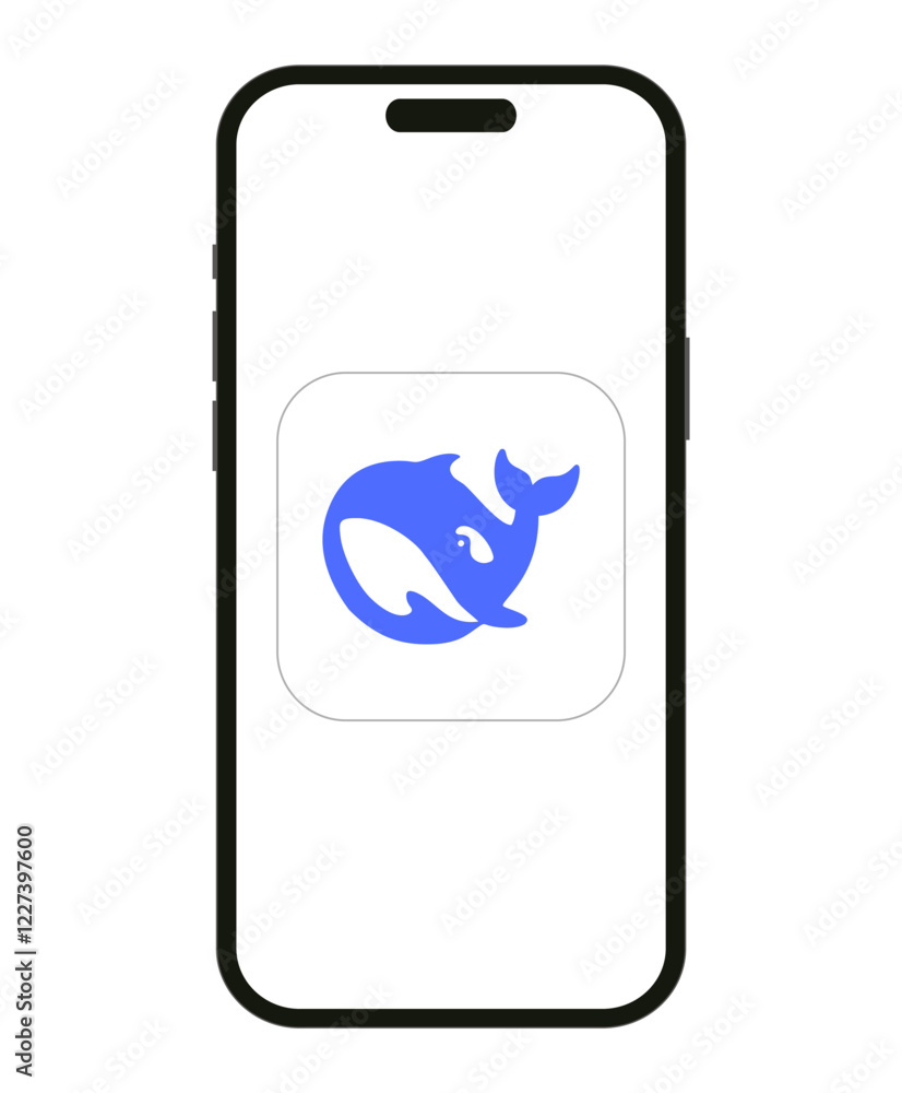 High resolution Deepseek logo isolated on transparent background. Deep ...