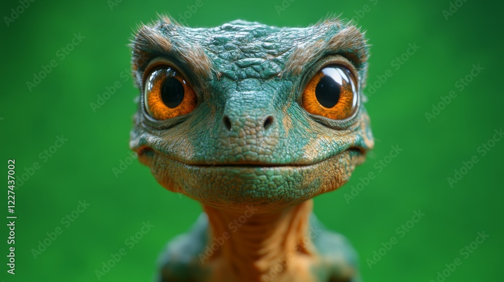 Foto de Stock Full-body hyper-detailed rendering of a Dilophosaurus on ...