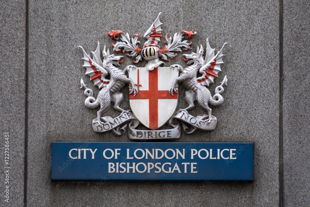 City of London Police Station on Bishopsgate Stock Photo | Adobe Stock
