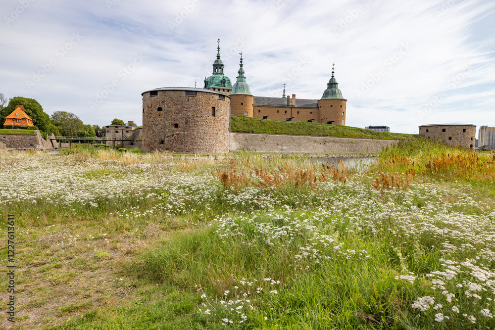 Kalmar Castle is located where Kalmar's harbor was located in the ...