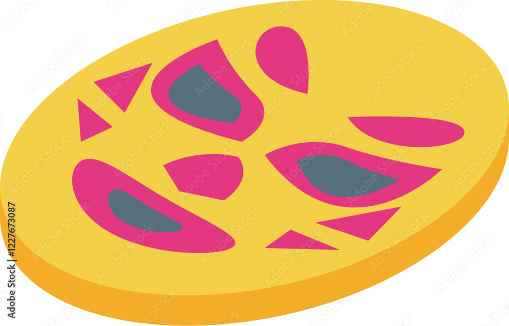 Lucha libre mask, a symbol of mexican wrestling, shown as an isometric ...