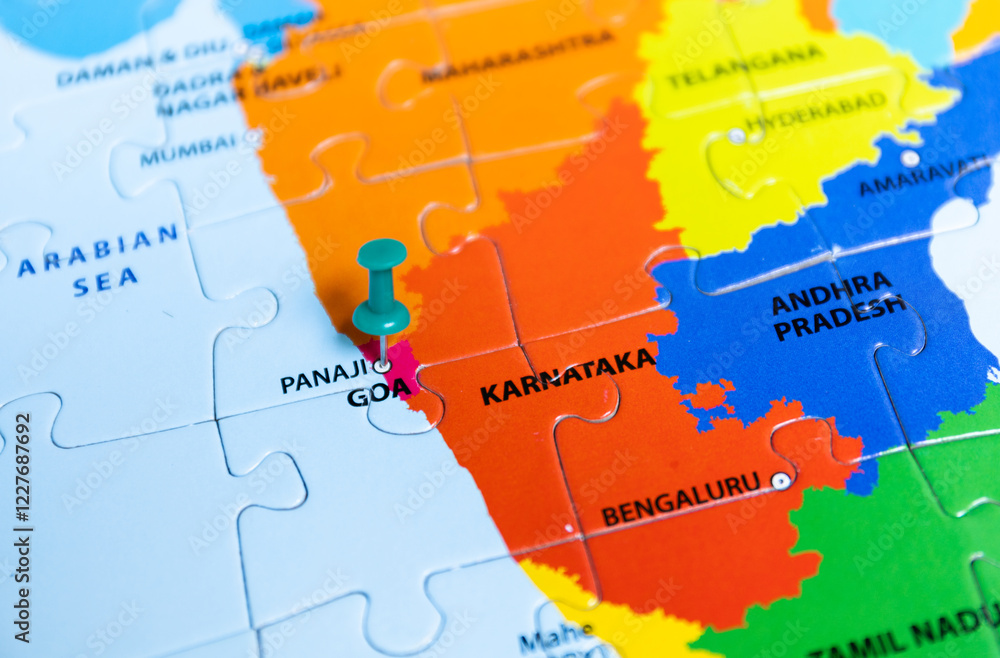 Political map of India Stock Photo | Adobe Stock