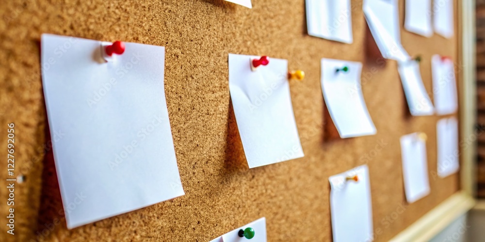 Blank Notice Board Template: High-Resolution Stock Photo of Empty ...