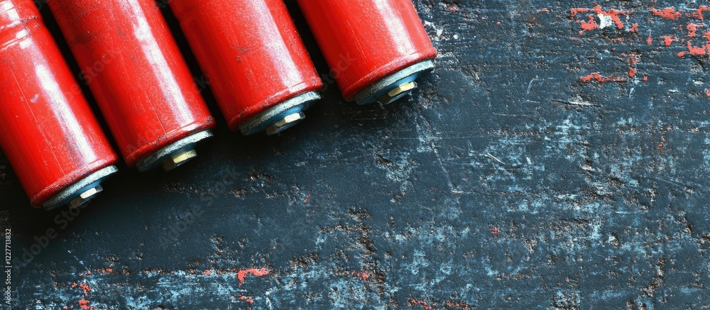 Red Electrical Fuses on Dark Surface with Copy Space for Repair and ...