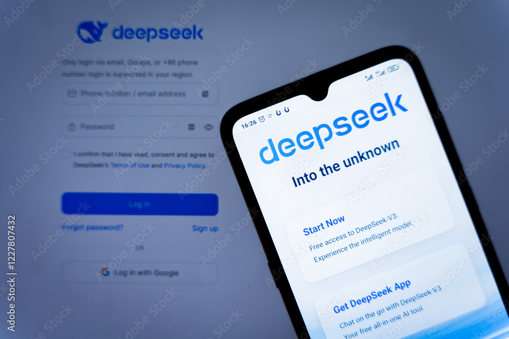 Barcelona, Spain, 29 January 2025: In this photo illustration The logo ...