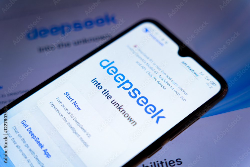 Barcelona, Spain, 29 January 2025: In this photo illustration The logo ...