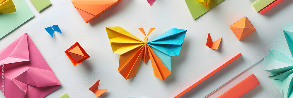 Step-by-Step Guide to Create a Colorful Origami Butterfly - Simple to ...