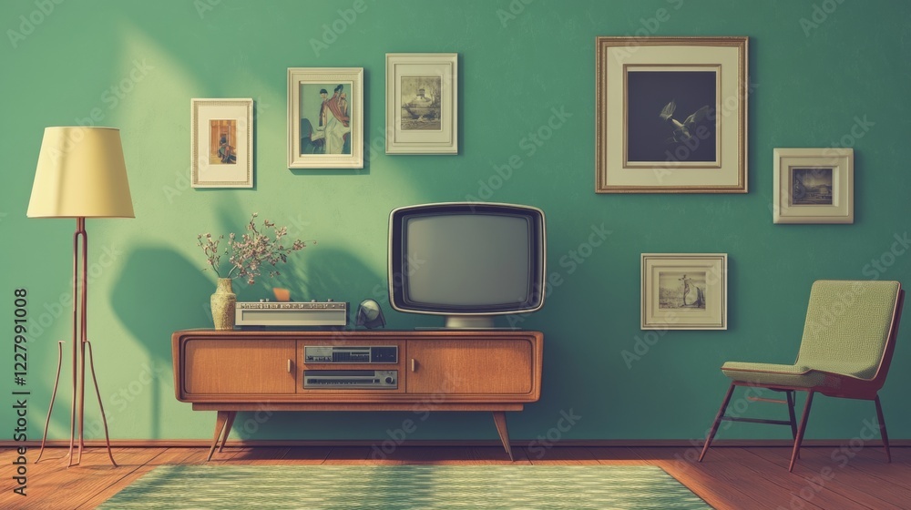 Parallax background for game with vintage living room interior. 2d ...
