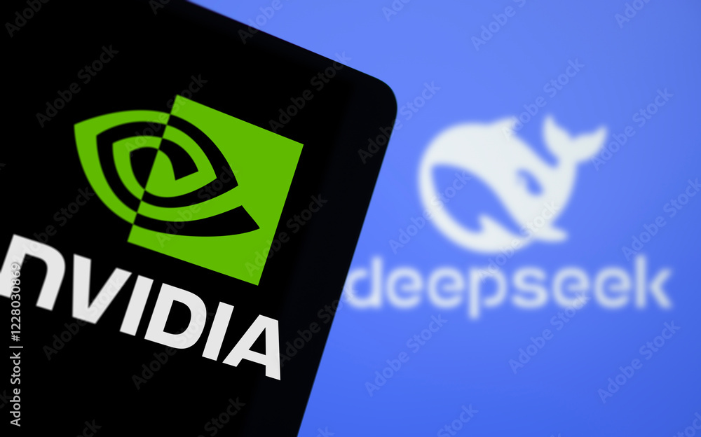 Foto de Stock Dhaka, Bangladesh- 30 Jan 2025: Nvidia logo is displayed ...