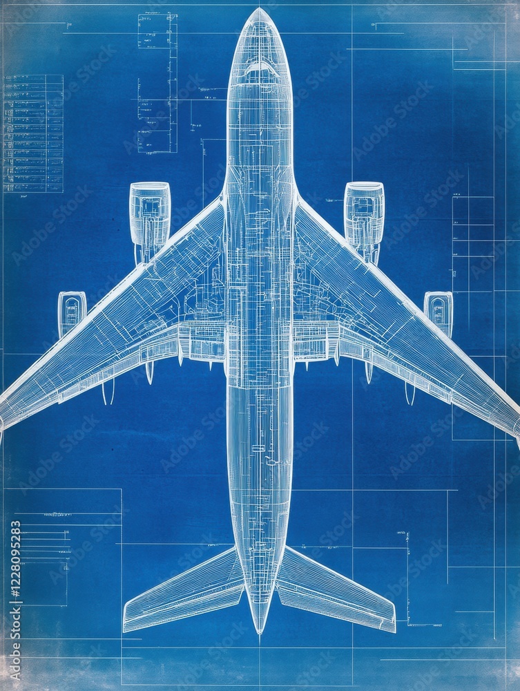 Technical blueprints showcasing detailed design and layout of an ...