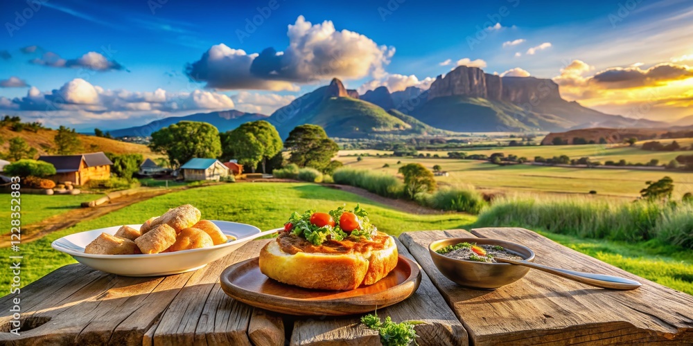 South African Bunny Chow Landscape: Delicious Street Food in Scenic ...
