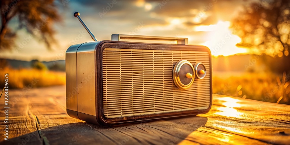 Vintage Transistor Radio, 60s Portable Radio, Retro Battery Powered ...