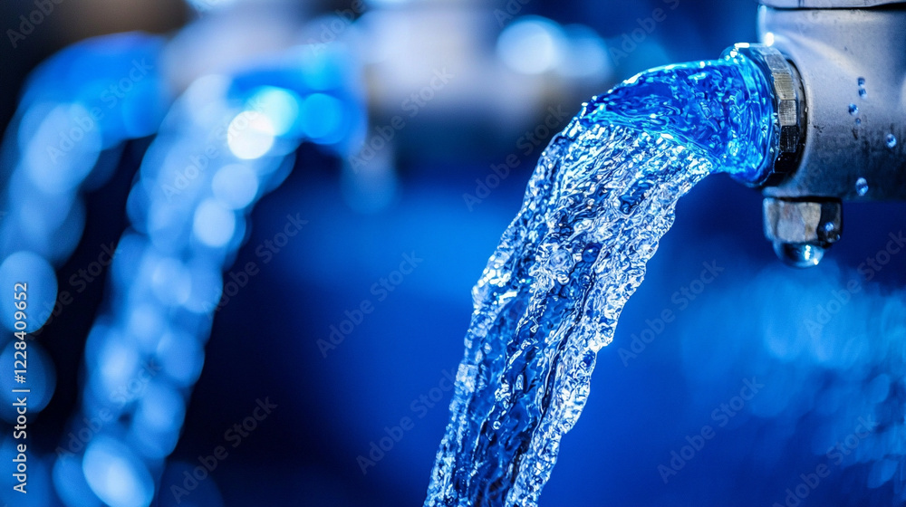 Modern urban wastewater treatment plant with advanced water recycling ...