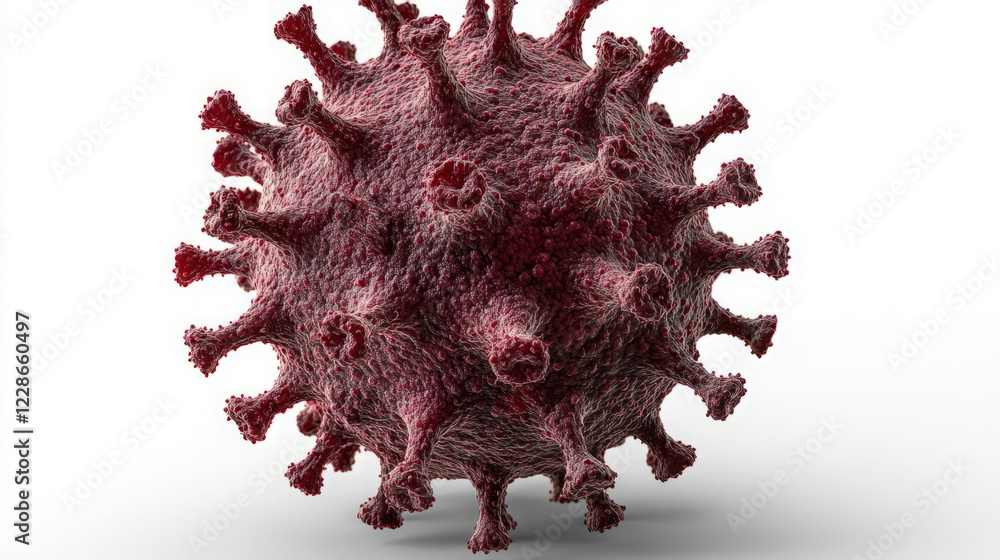 high-resolution SARS-CoV-2 virus rendering showcases detailed ...