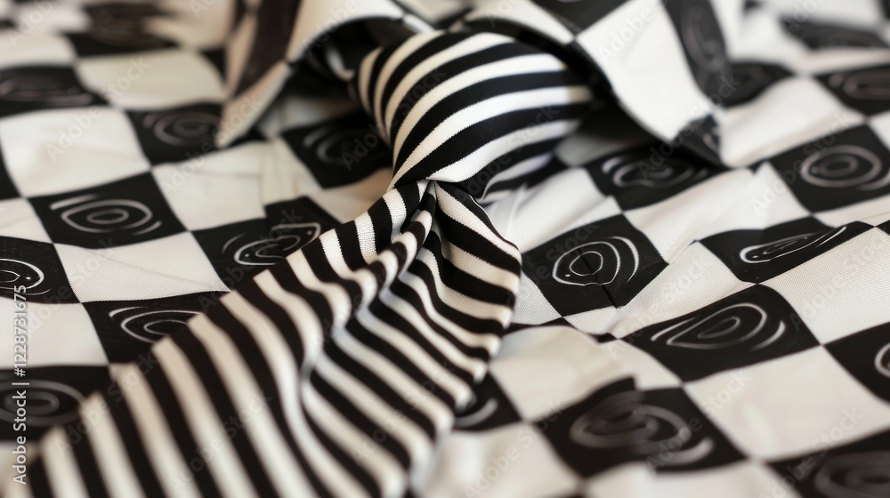 Visual Trickery: Hypnotic Checkerboard Illusion Creating Distorted ...