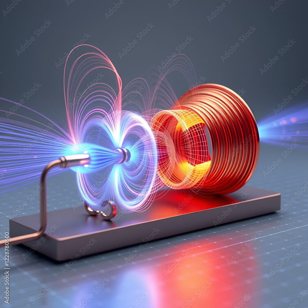 Quantum simulation of Faraday s law of induction visualizing the ...