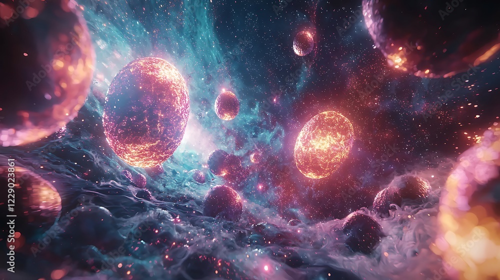 Exploring cosmic phenomena in the universe digital art outer space ...