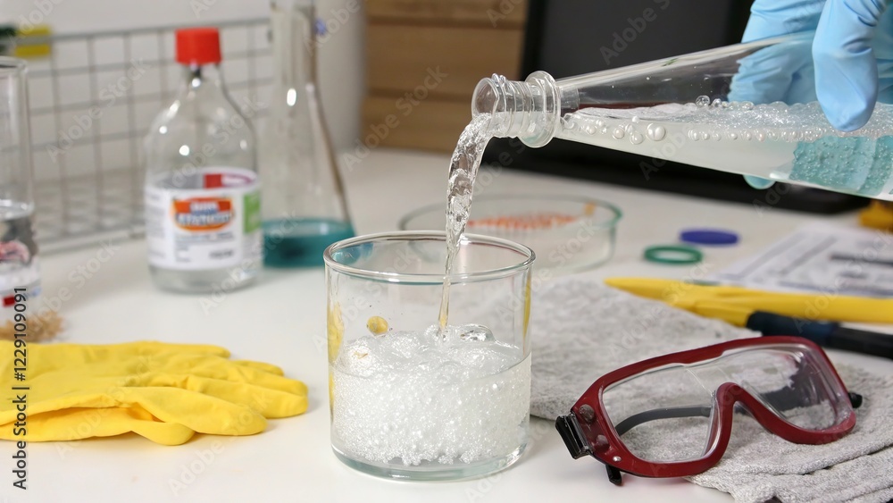 Exciting simple chemical reaction experiment using household ...