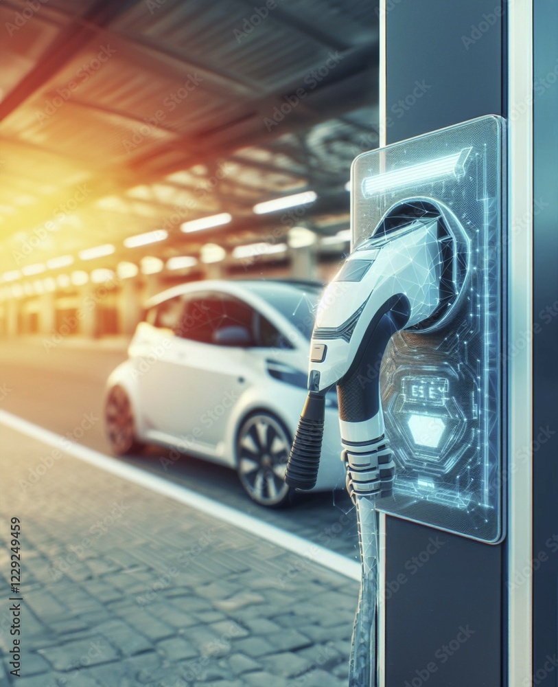 Charging plug and station electric for ev hybrid vehicles, fast battery ...