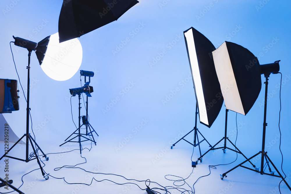 Effective lighting setup for a photography studio with multiple light ...