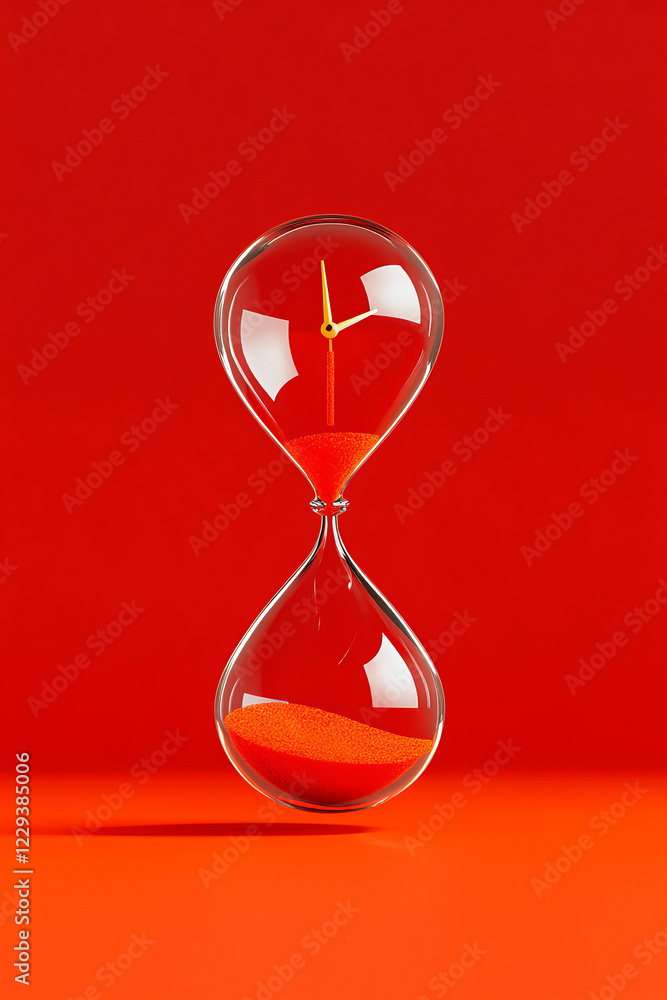 Ilustración de Stock An elegant 3D illustration of a countdown timer ...